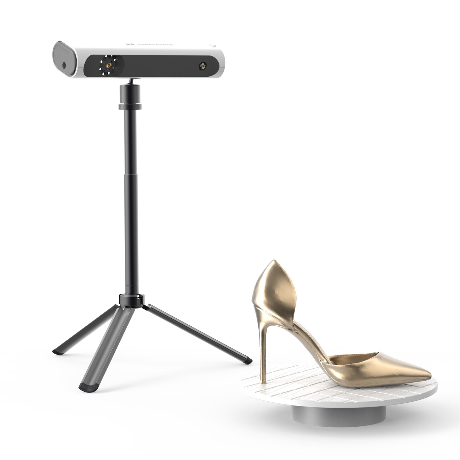 Ручной 3D-сканер 3DMakerpro Lynx для 3D-печати. Точность 0,1 мм и скорость сканирования 10 кадров в секунду. Молниеносная скорость с интеллектуальным широкомасштабным диапазоном сканирования. Поддержка сканирования 3D-мо