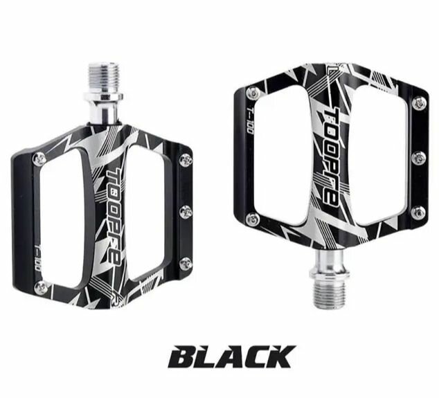 Педали Toopre T100 MTB, алюминиевые, ультралёгкие, противоскользящие, с шариковым подшипником