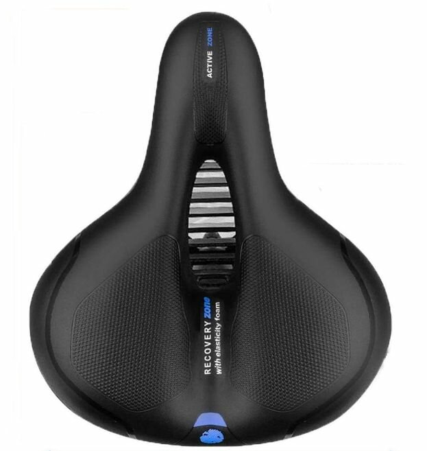 Седло велосипедное Toopre, с отверстием, широкое, эргономичное, черное