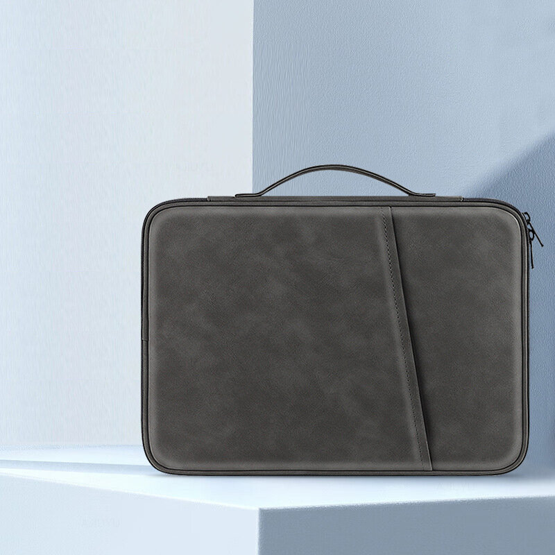 Чехол-сумка GO liner, для Huawei MateBook E, космический серый, из овечьей кожи