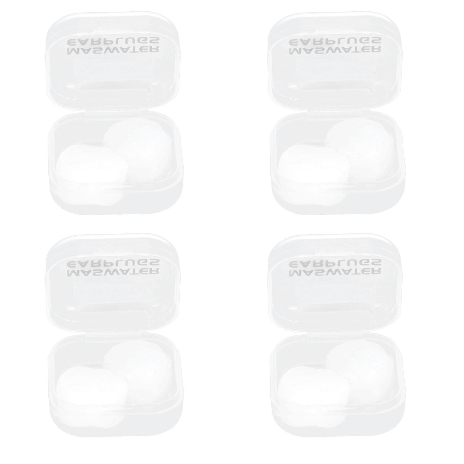 8шт DIY ушные заглушки переносные многоразовые затычки для ушей прозрач