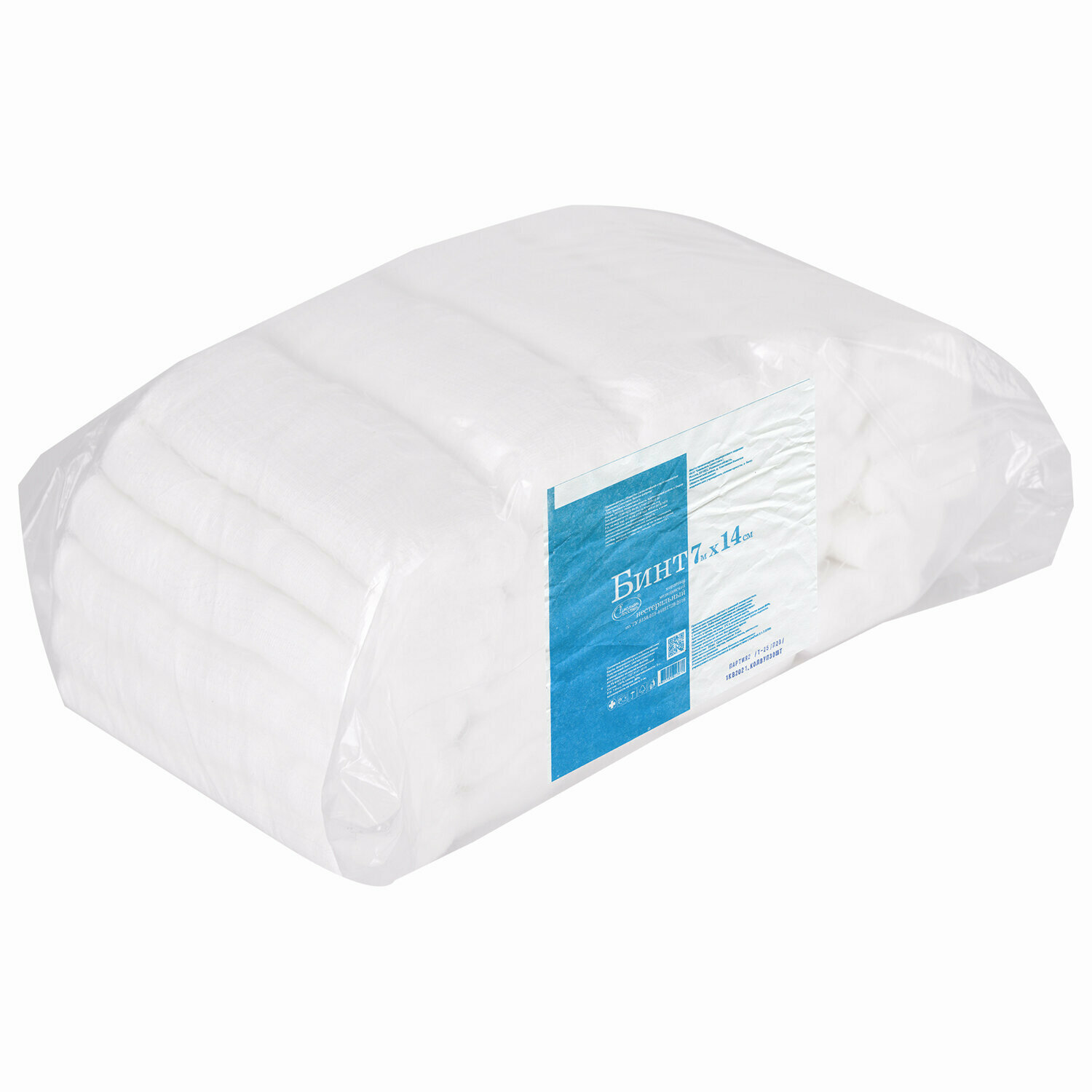 Бинт марлевый ЕмельянЪ СавостинЪ нестерильный, 30 шт, 7 м, 14 см, плотность 28 г/м2