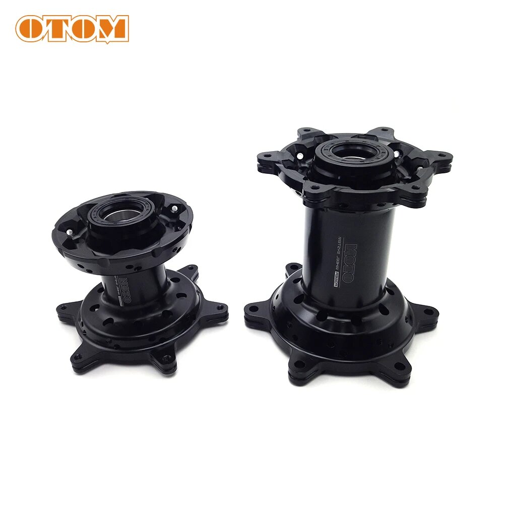 OTOM Мотоцикл 36-отверстий Передняя и задняя ступица колеса с ЧПУ Алюминиевая заготовка с масляным уплотнением подшипника для KTM SXF XCF HUSQVARNA FX TC GASGAS MXF Черный, Black Wheel Hub