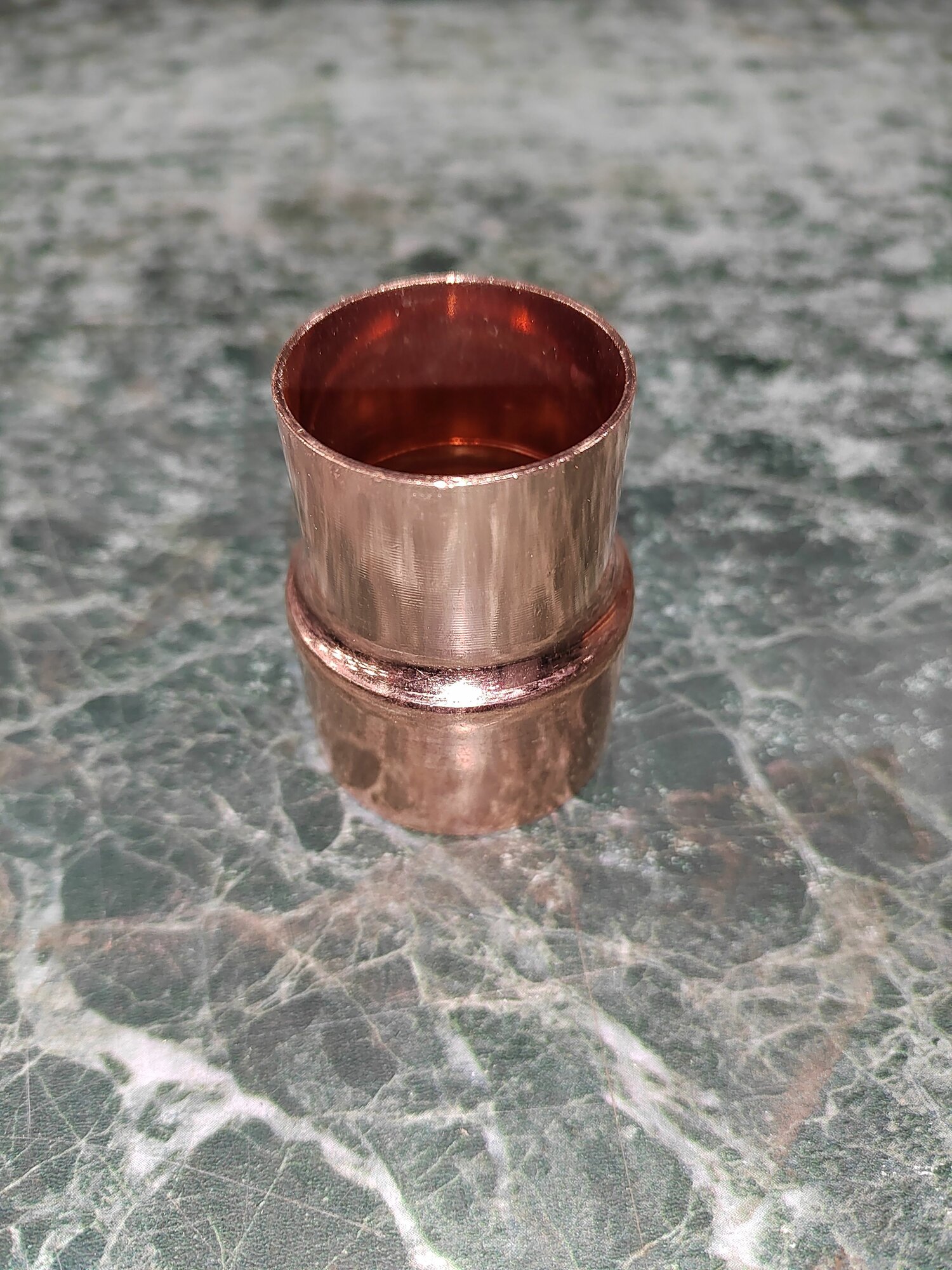 Муфта медная двухраструбная переходная 42х35, под пайку, для холодильных установок