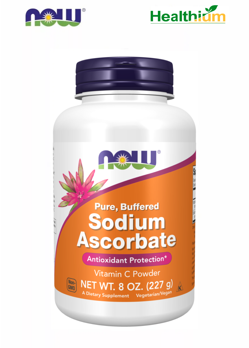 NOW Sodium Ascorbate Vitamin C 227г (натуральный) БАД к пище: "Нау Аскорбат натрия, витамин с порошок, витамин ц 227г"