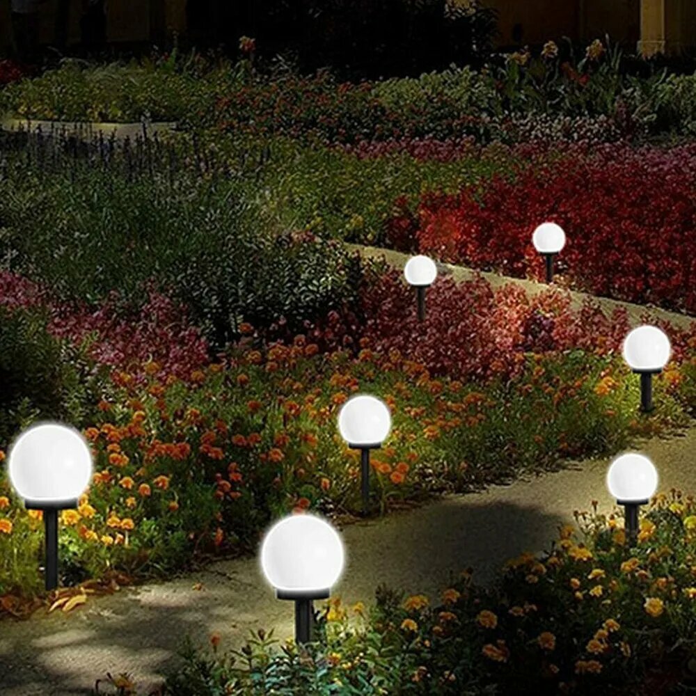 Уличный фонарь для украшения сада night light, 6 белых светодиодов. YZ