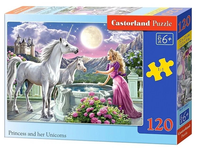 Пазл Castorland Puzzle Единороги 120 деталей 32х23см В-13098 6+