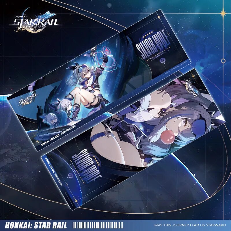 Плакат Honkai Star Rail Silver Wolf, темно-синий