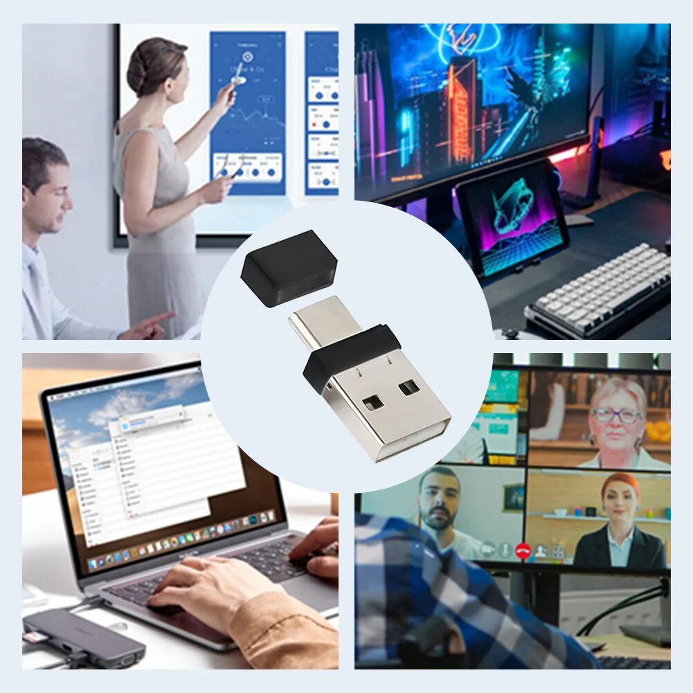 Белый USB Type-C Mouse Jiggler — фото 1