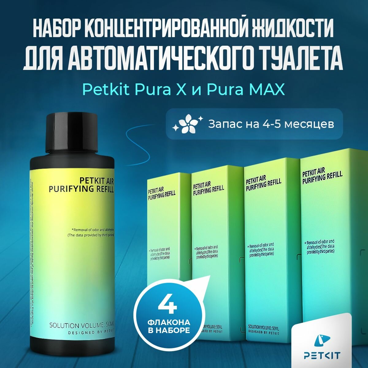 Набор концентрированной жидкости для автоматического туалета Petkit Pura X / Pura MAX