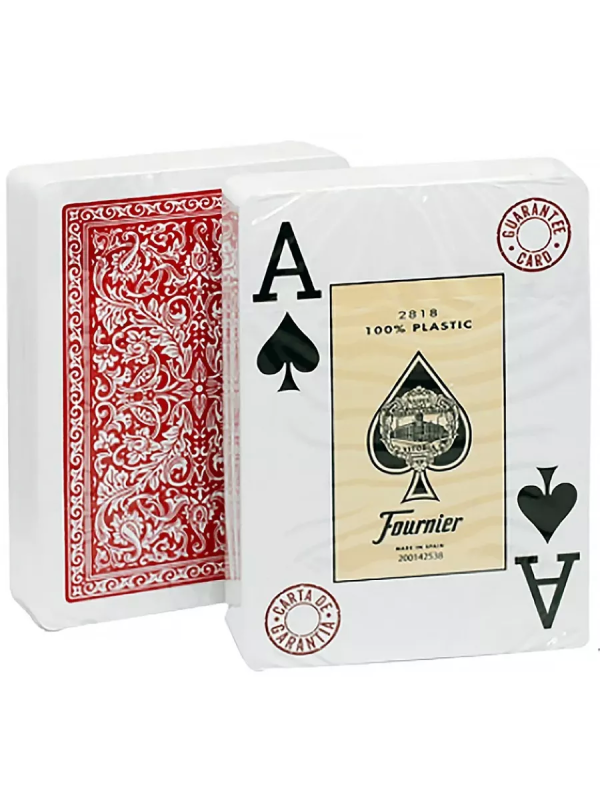 Карты Fournier Карты "Fournier 2818 red" 100% пластик