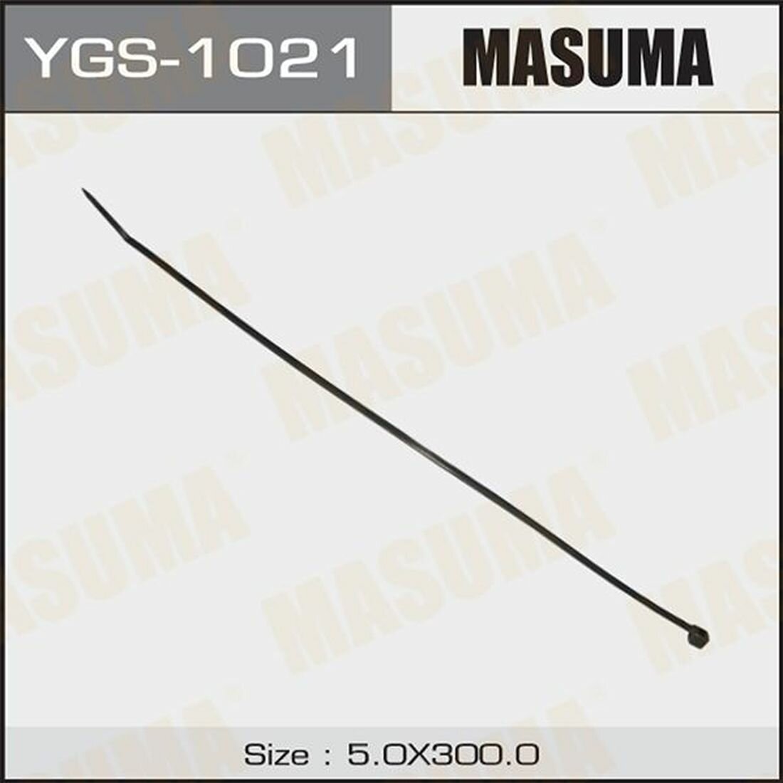 Хомут (стяжка) пластиковый черный 5х300 100шт. Masuma YGS-1021