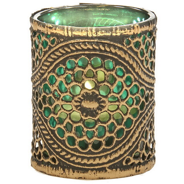 Стеклянный подсвечник Dinafeola 7 см зеленый, Goodwill, FI10534