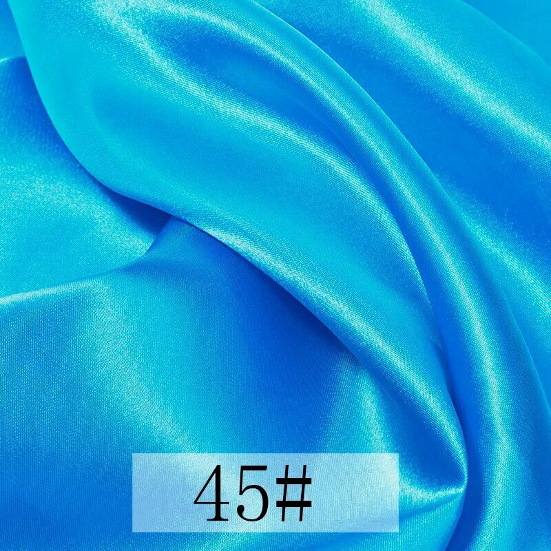 Атласная ткань Amyries 50x150 см Синий, 50cmX150cm, 45