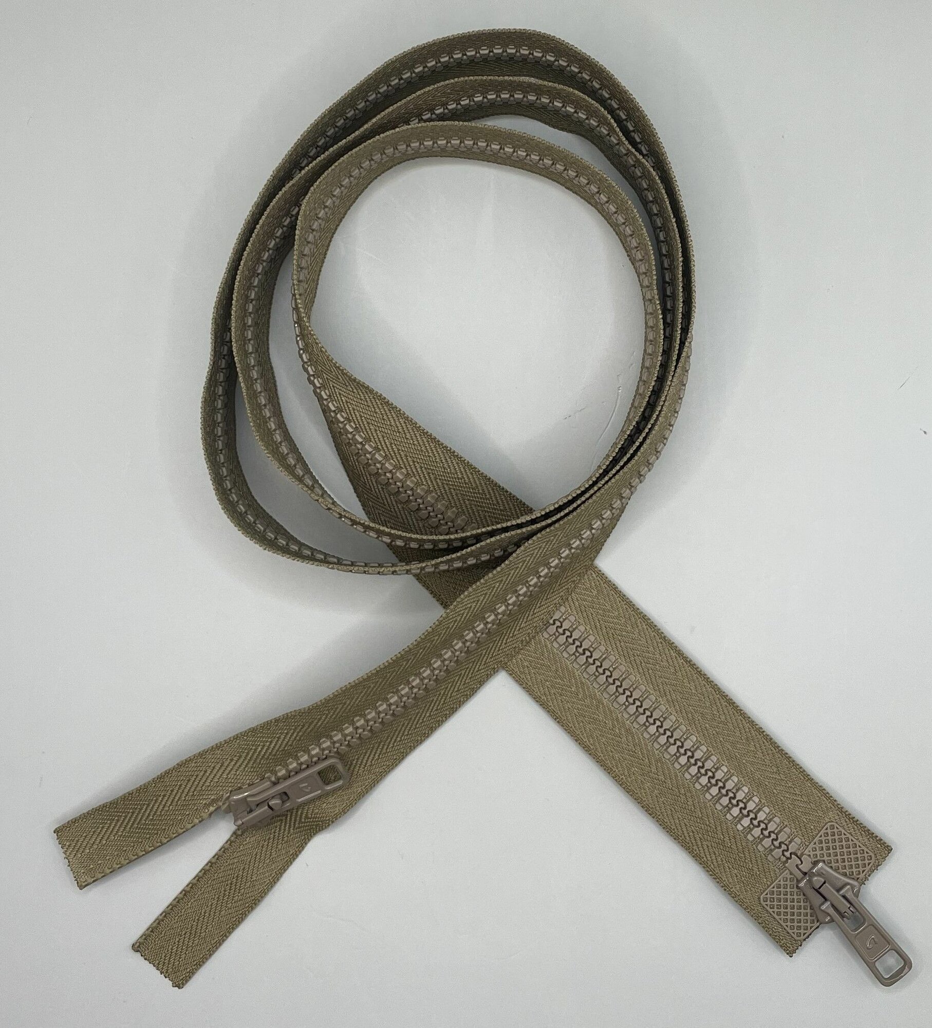 Молния тракторная,100см, тип 5, бежевый,2 замка. пр-во Прибалтика.1шт.