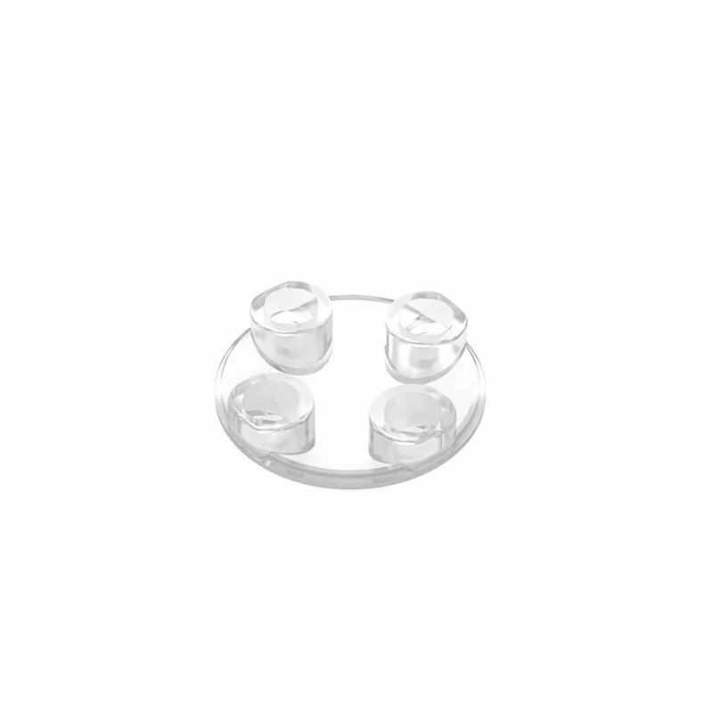 Конструктор MOC круглый, 10 шт, 2x2, Цвет: 40-trans clear