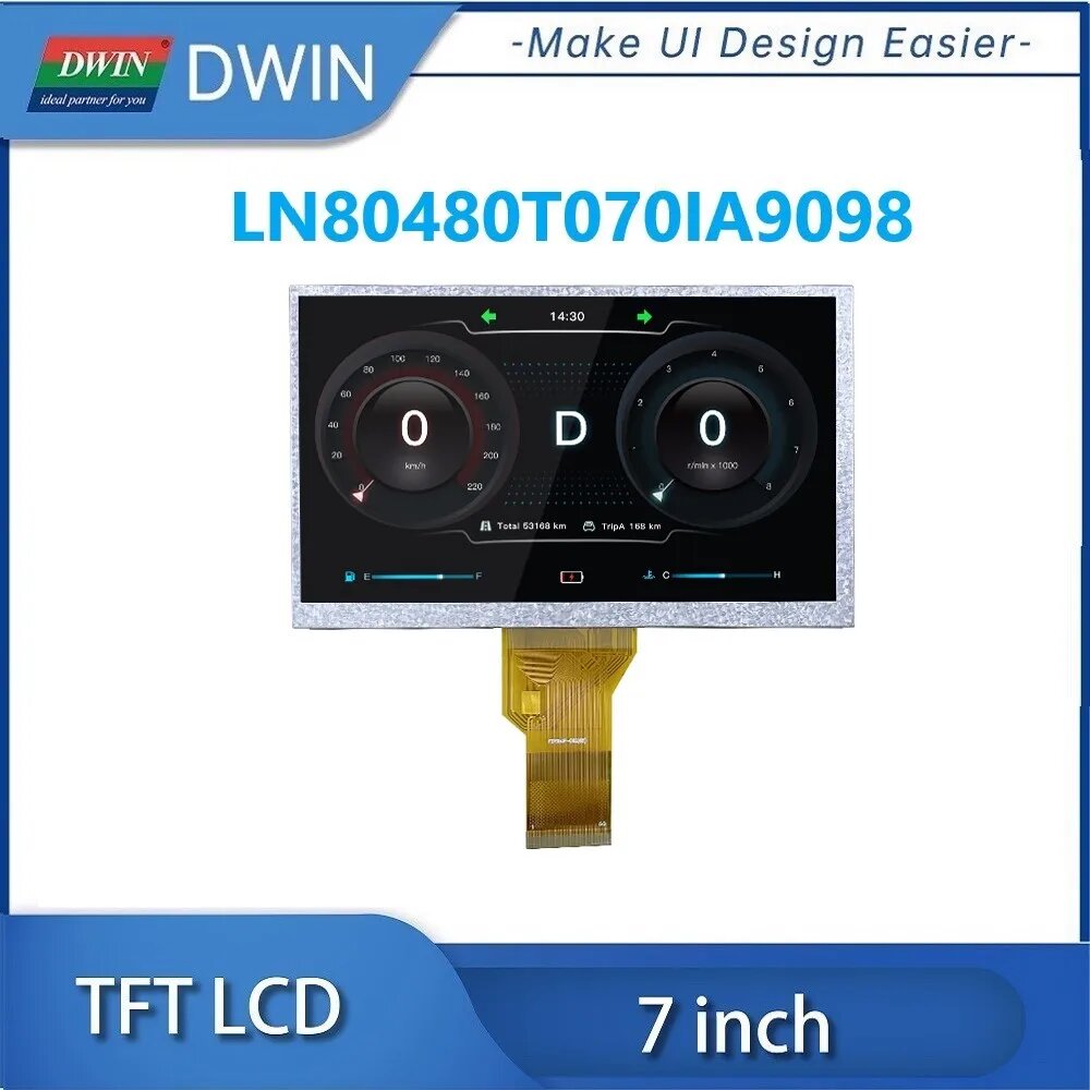DWIN 7-дюймовый TFT ЖК-дисплей LN80480T070IA9098 with resistive