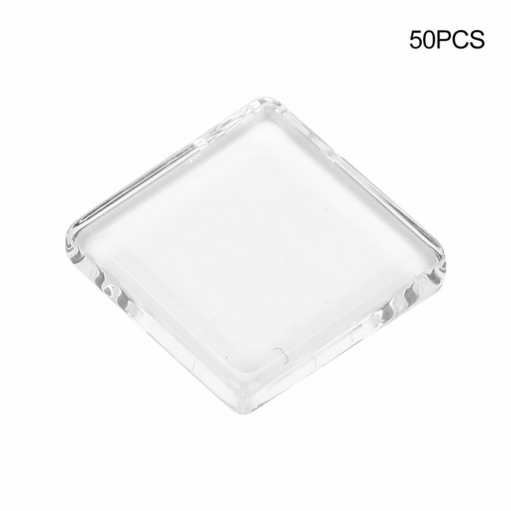 50 шт. стеклянная витрина для гелевых лаков для ногтей, цветная карта, прозрачная цветная карта для лаков для ногтей, 16 мм, принадлежности для ногтей, косметические инструменты