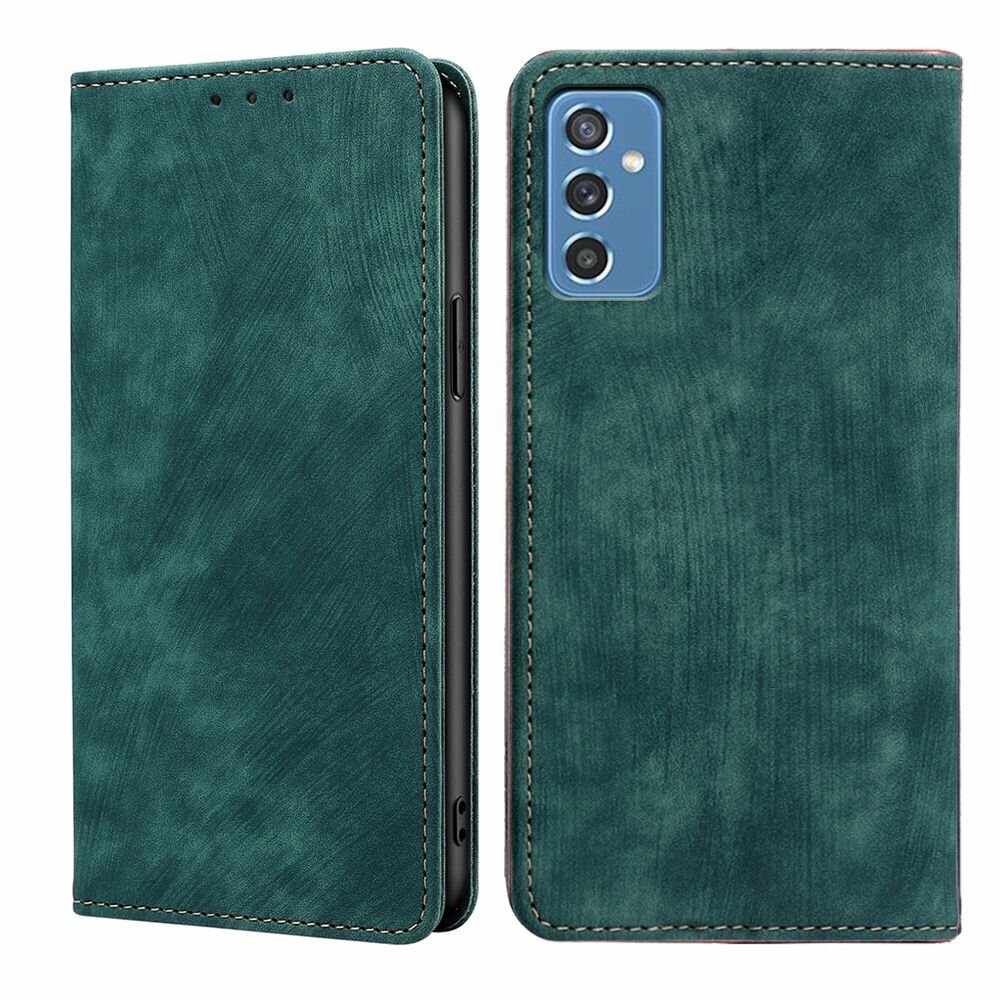 Чехол-книжка MyPads для Samsung Galaxy M52 5G (SM-M526) / Самсунг М52 мягкое прикосновение (зеленый)