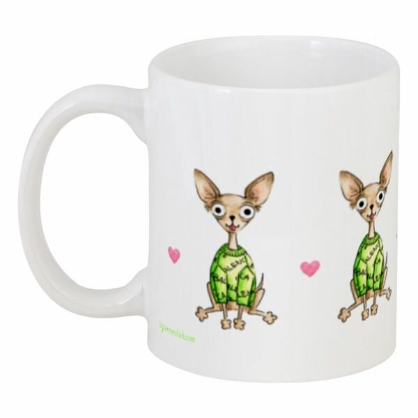 Кружка Тойтерьер в модном свитере #3603780