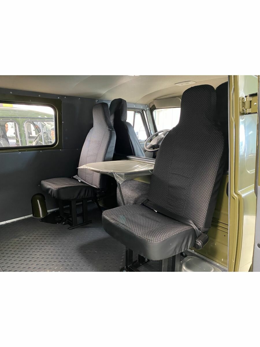 Чехлы сидений УАЗ 452, Буханка c 2016 7 мест без канта