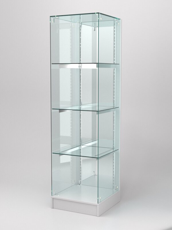 Витрина "астерия ХИТ продаж" №4 (без дверки, задняя стенка - зеркало), Серый