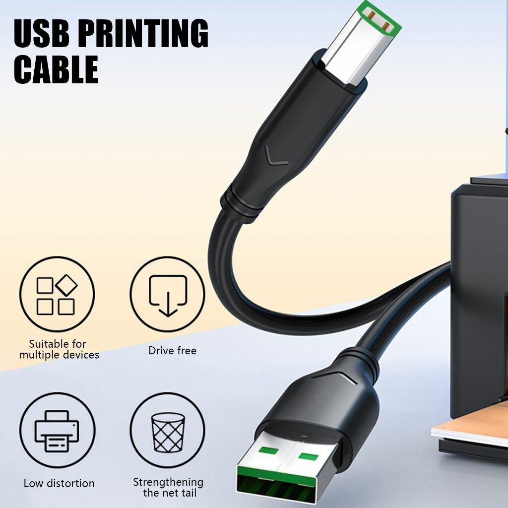 USB2.0 к USB B печатный кабель - 10 м