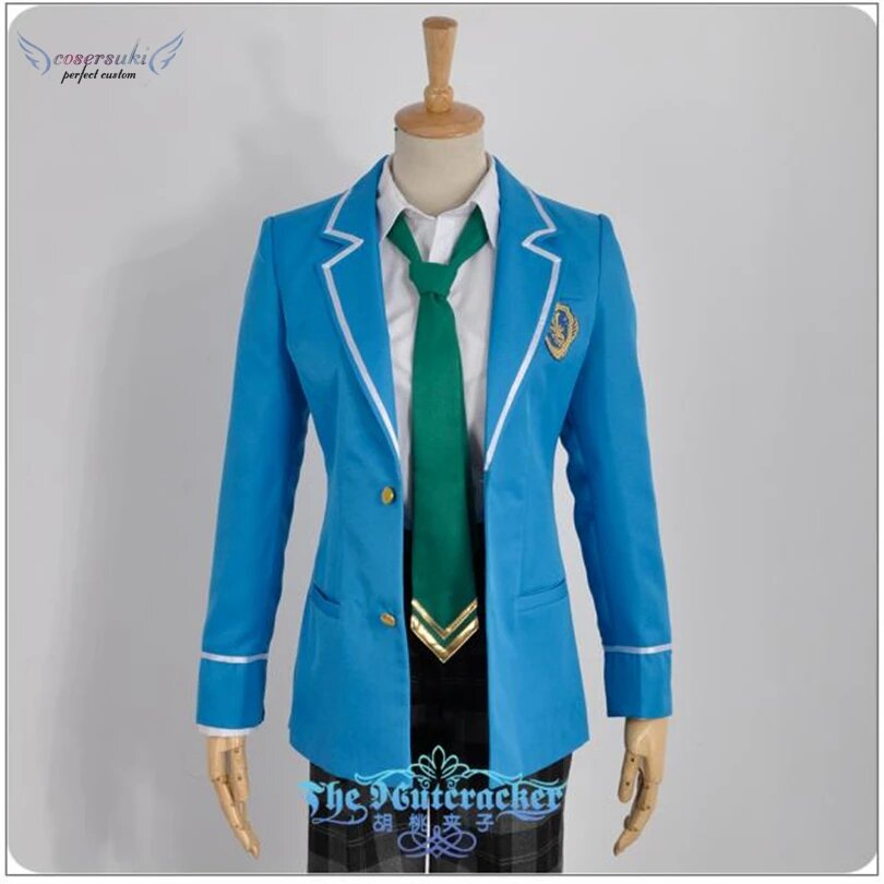 Косплей костюм Ensemble Stars, цвет с зеленым галстуком, Male size