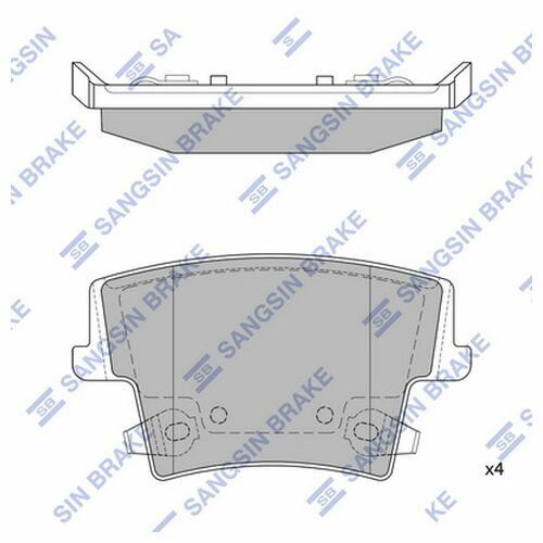 Колодки тормозные Hi-Q SP1508 для Chrysler 300C; Dodge Challenger, Charger