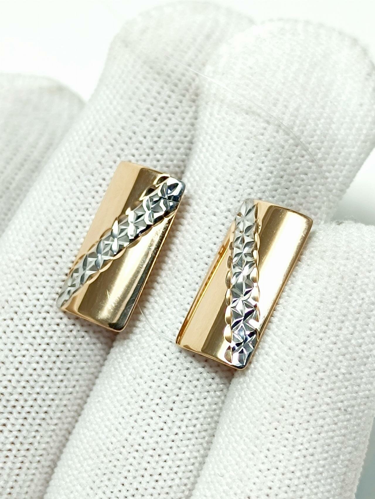 Серьги Златоместо, красное золото, 585 проба