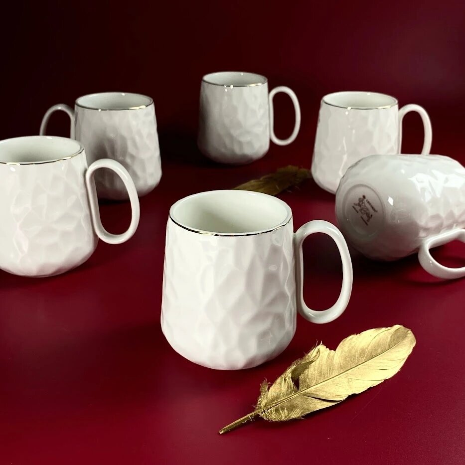 Набор из 6 кружек 380мл Фарфор 133-424 118-133-424