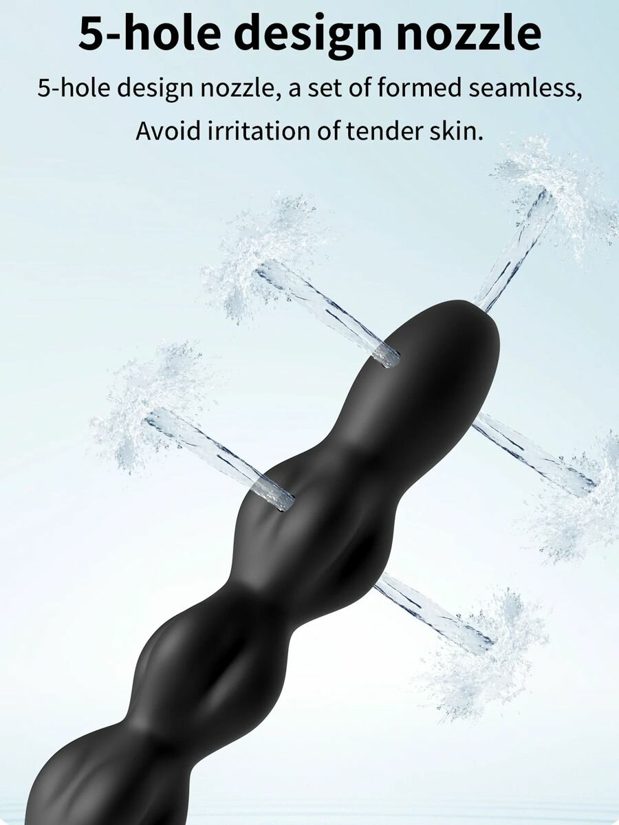 Силиконовая гибкая насадка для анального душа "SILICON ANAL DOUCHE LONG" 47см