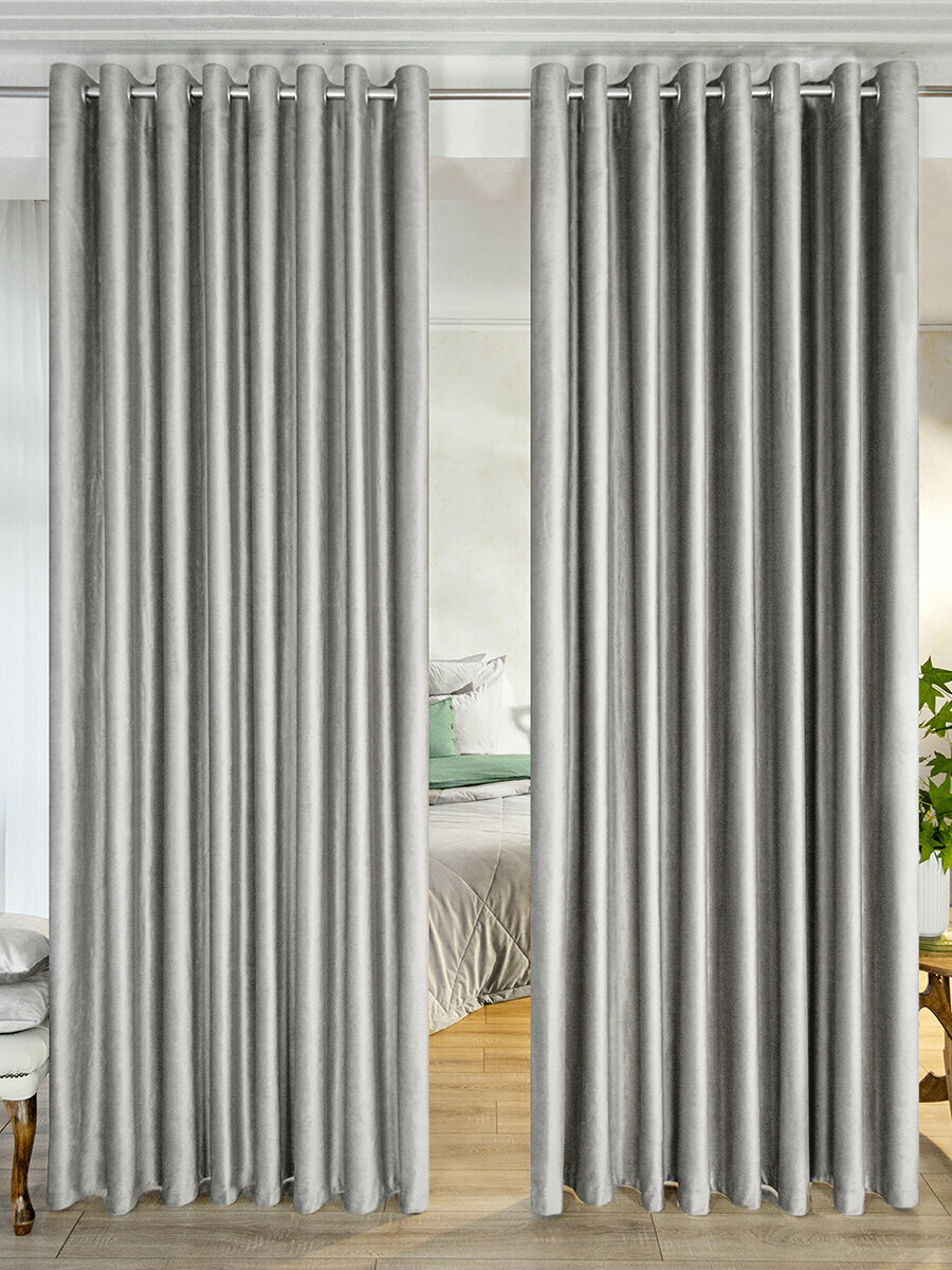 Шторы бархат антикоготь 300х245 (2 шт), Erika Home (Evrika Home)