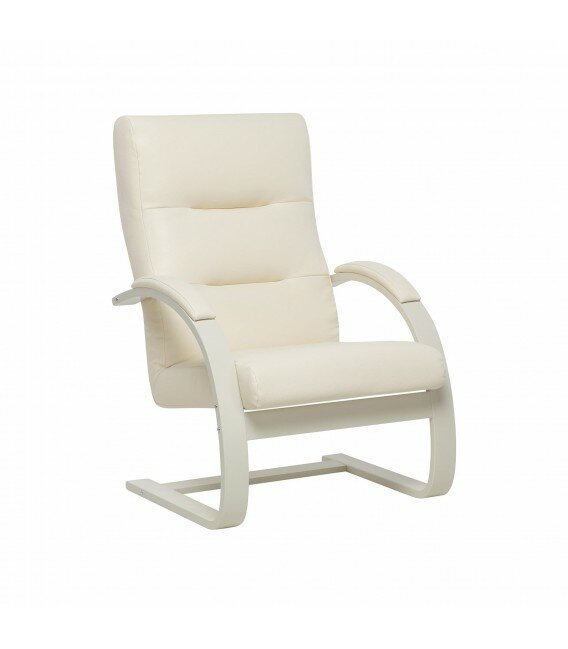 Кресло Leset Монэ, слоновая кость, экокожа Dundi 112