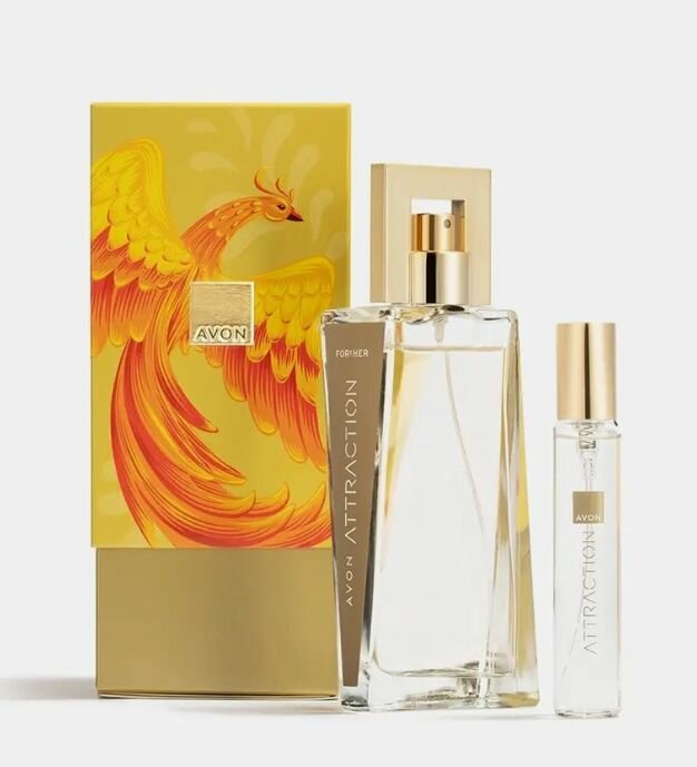 Avon набор attraction для нее /50мл +10мл