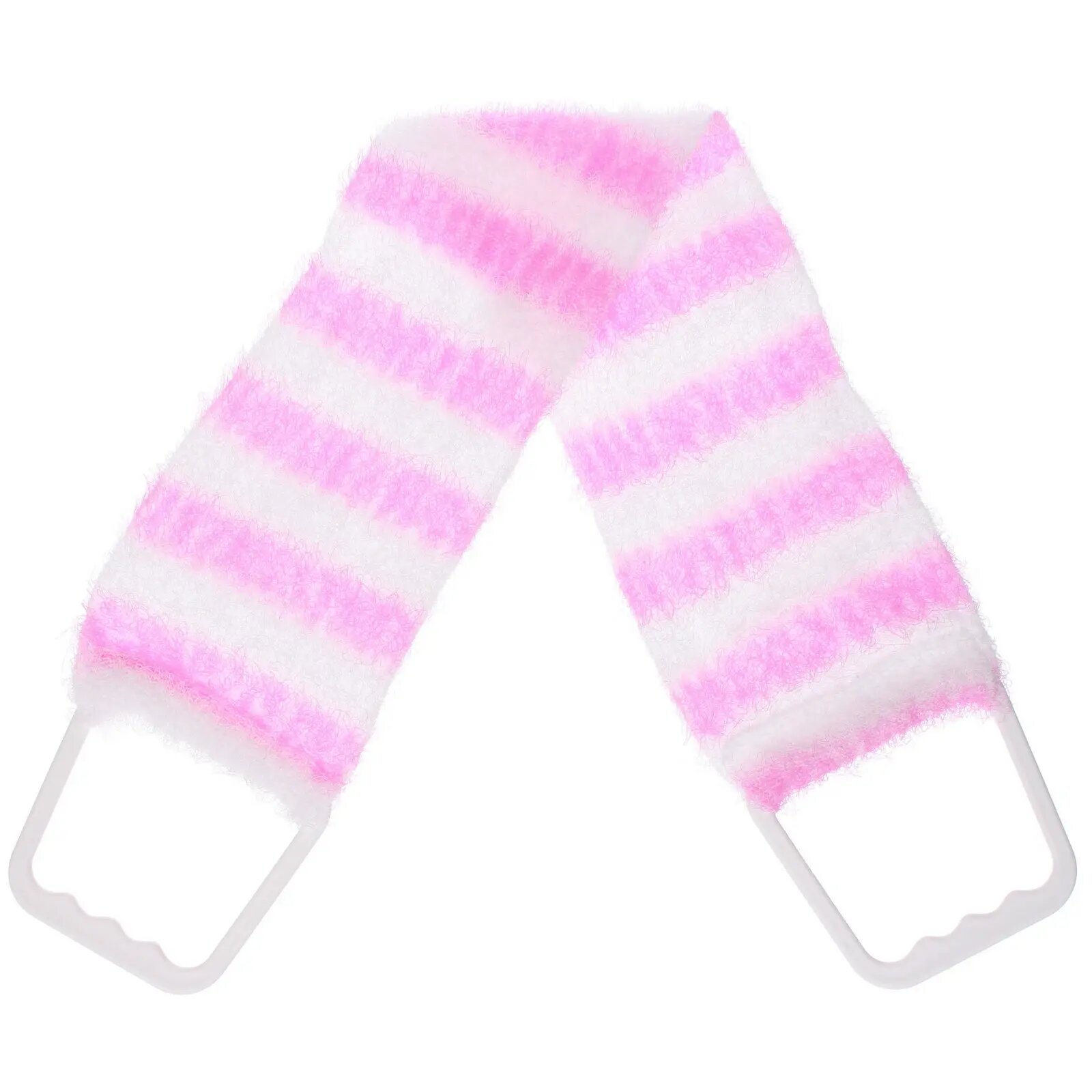 Мочалка для тела «ULTRAMARIN Peeling», жесткая, розовая, 60х11см, удобная