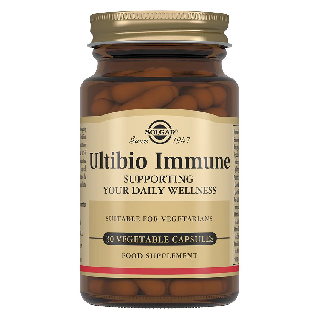 БАД Solgar Капсулы "Ультибио Иммун", 30 шт. UltiBio Immune Vegetable Capsules