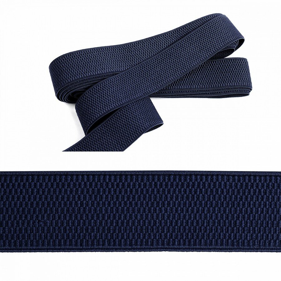 Резинка TBY помочная Ультра RD.40330.5 шир.40мм цв.330 т. синий уп.4м (+-0,5м)