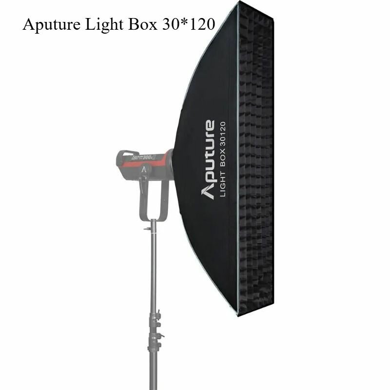 Aputure Light Box 30*120 Софтбокс с прямоугольной лентой для видеосъемки LS300d II 300X600d Pro Amaran 60X 200X с креплением Bowens