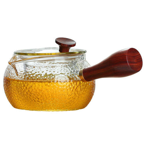 Толстый стеклянный чайник домашний термостойкий стеклянный чайник чайник фильтрующий чайник круглый прозрачный чайник