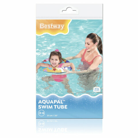 Надувной круг для плавания "Морские приключения", диаметр 51 см, 3-6 лет, до 60 кг, ассорти, BESTWAY, 36113