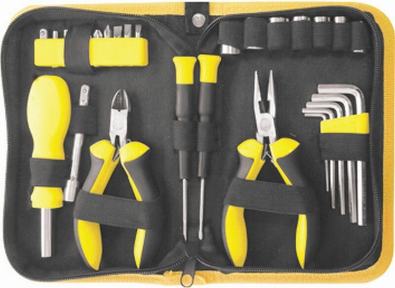 Набор инструмента 29шт (отвертки, биты, ключи HEX, пассатижи) (25)