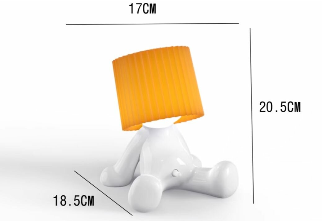 Ночник "Младший брат", перезаряжаемый, диммируемый, питание от USB, мягкий свет, 17х18,5х20,5 см — фото 1