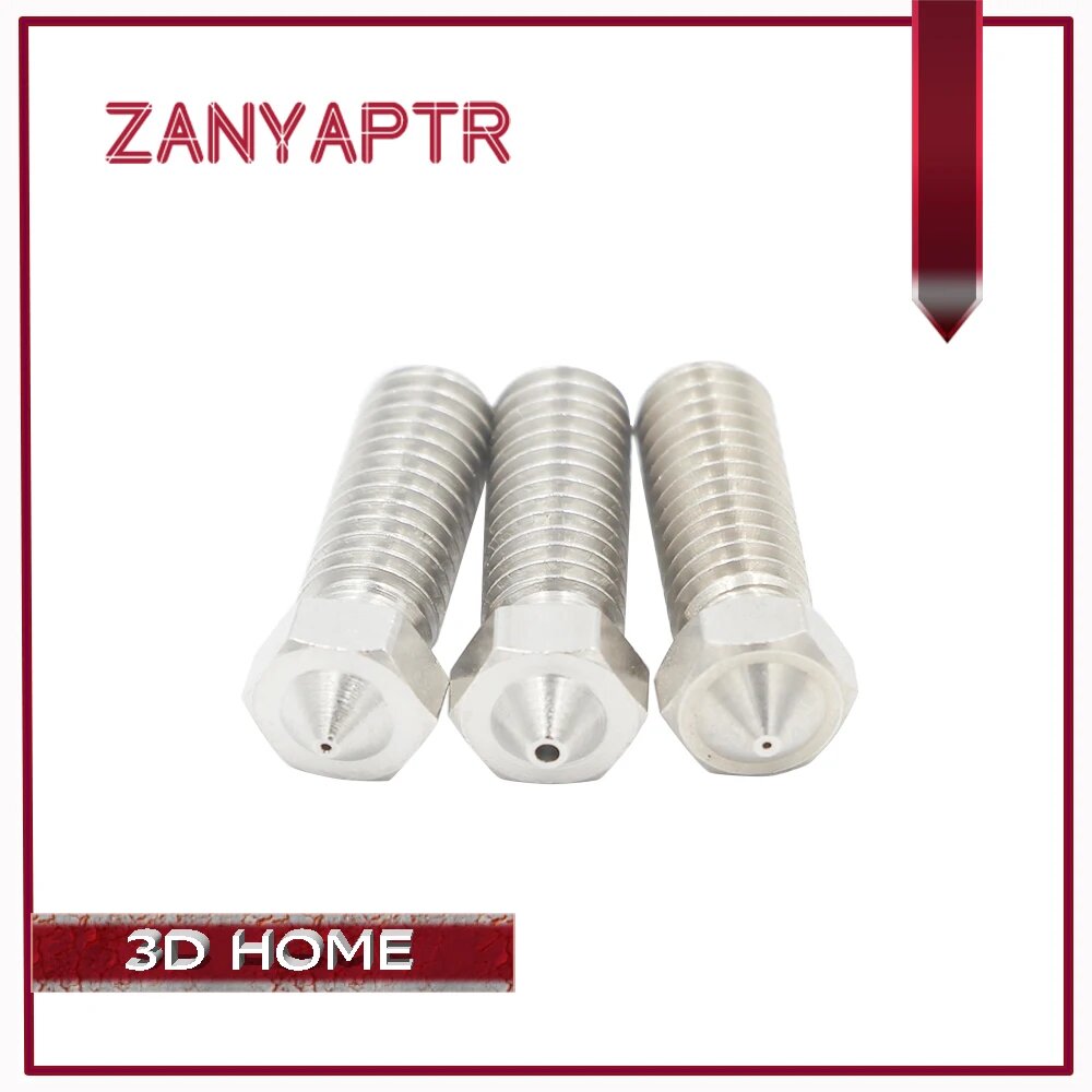 Запчасти для 3D-принтера Volcano Nozzle ZANYAPTR нержавеющая сталь 1,75 мм 1.75mm-0.4mm