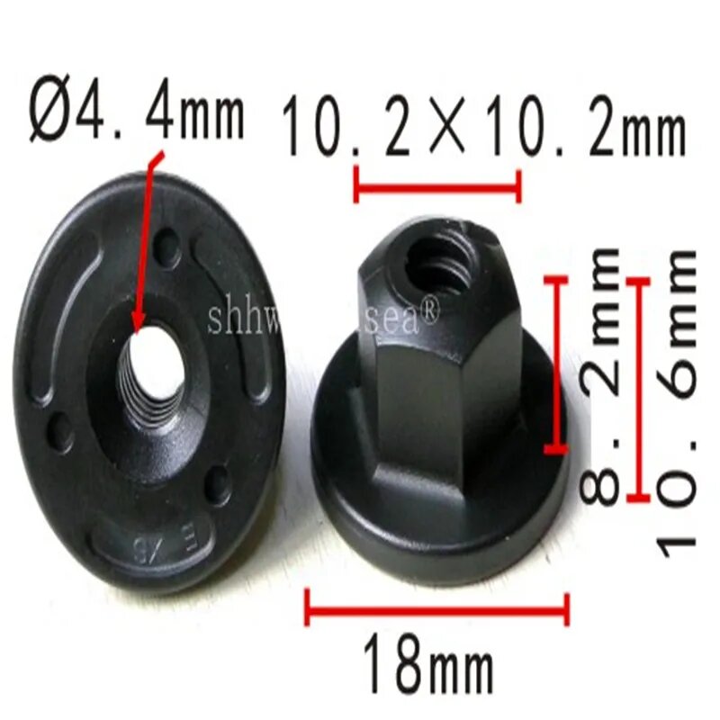 Shhworldsea 100 шт. автомобильный пластиковый зажим для крепления автозажимы для внутренней отделки для BMW Z4 X3 07147336362 7336362 07-14-7-336-362