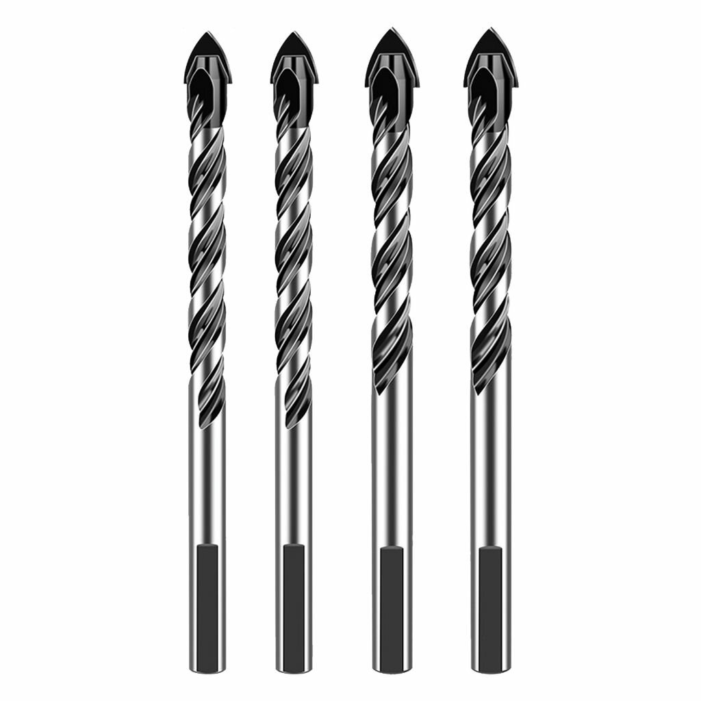 Набор сверл по керамике, дереву, стеклу, бетону и пластику 3-12 мм с карбидными наконечниками