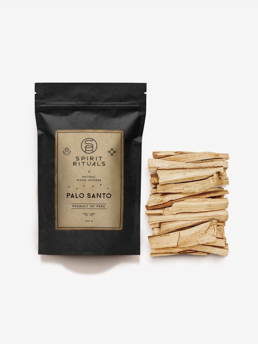 Благовония Пало Санто Palo Santo мини щепки 100 грамм - 20-35 шт / Spirit Rituals