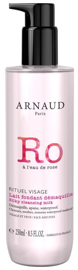 Молочко для снятия макияжа Arnaud Paris тающее, с розовой водой, 250 мл .