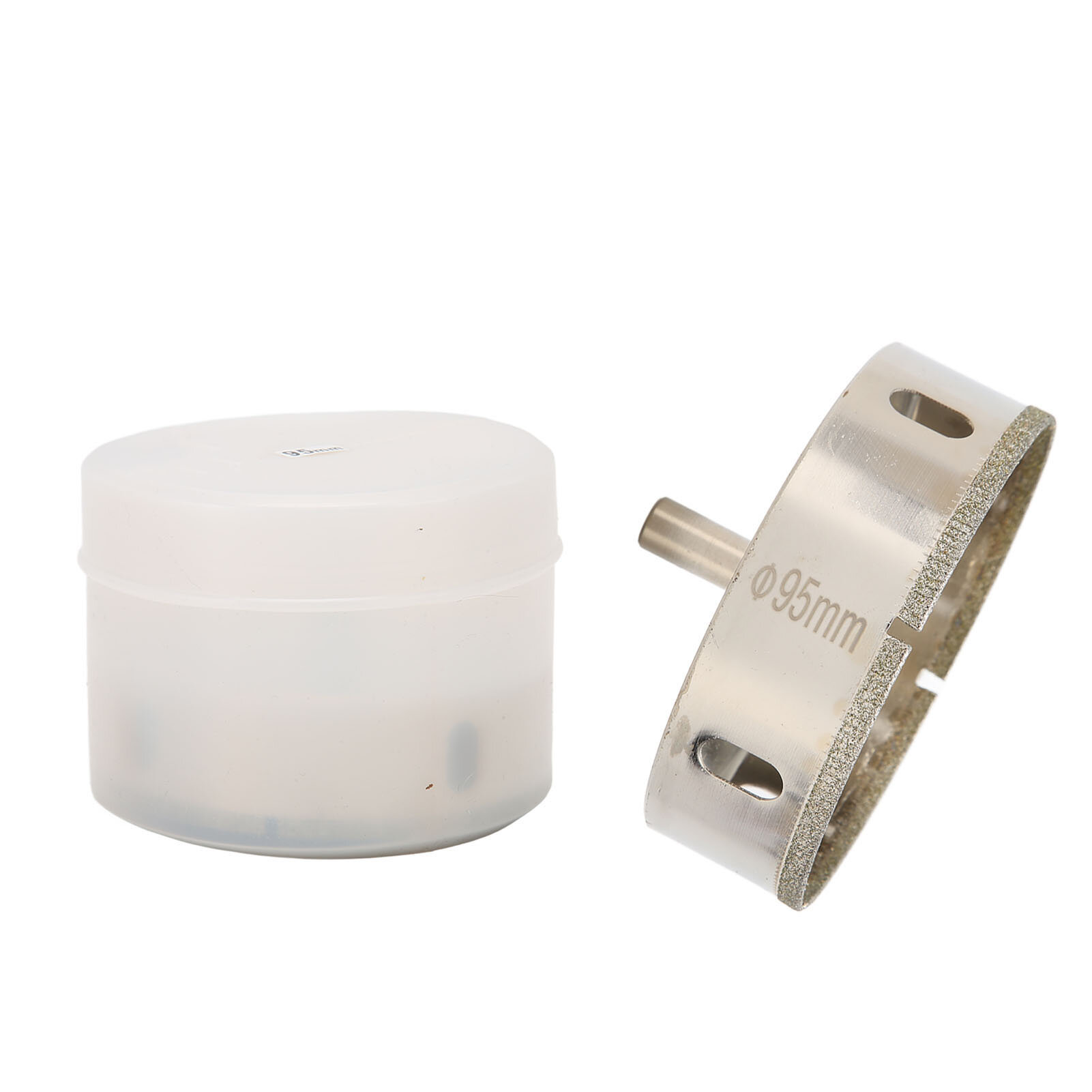 Алмазная корончатая пила диаметром 95 мм для керамической, фарфоровой, стеклянной, мраморной, гранитной и кварцевой плитки.