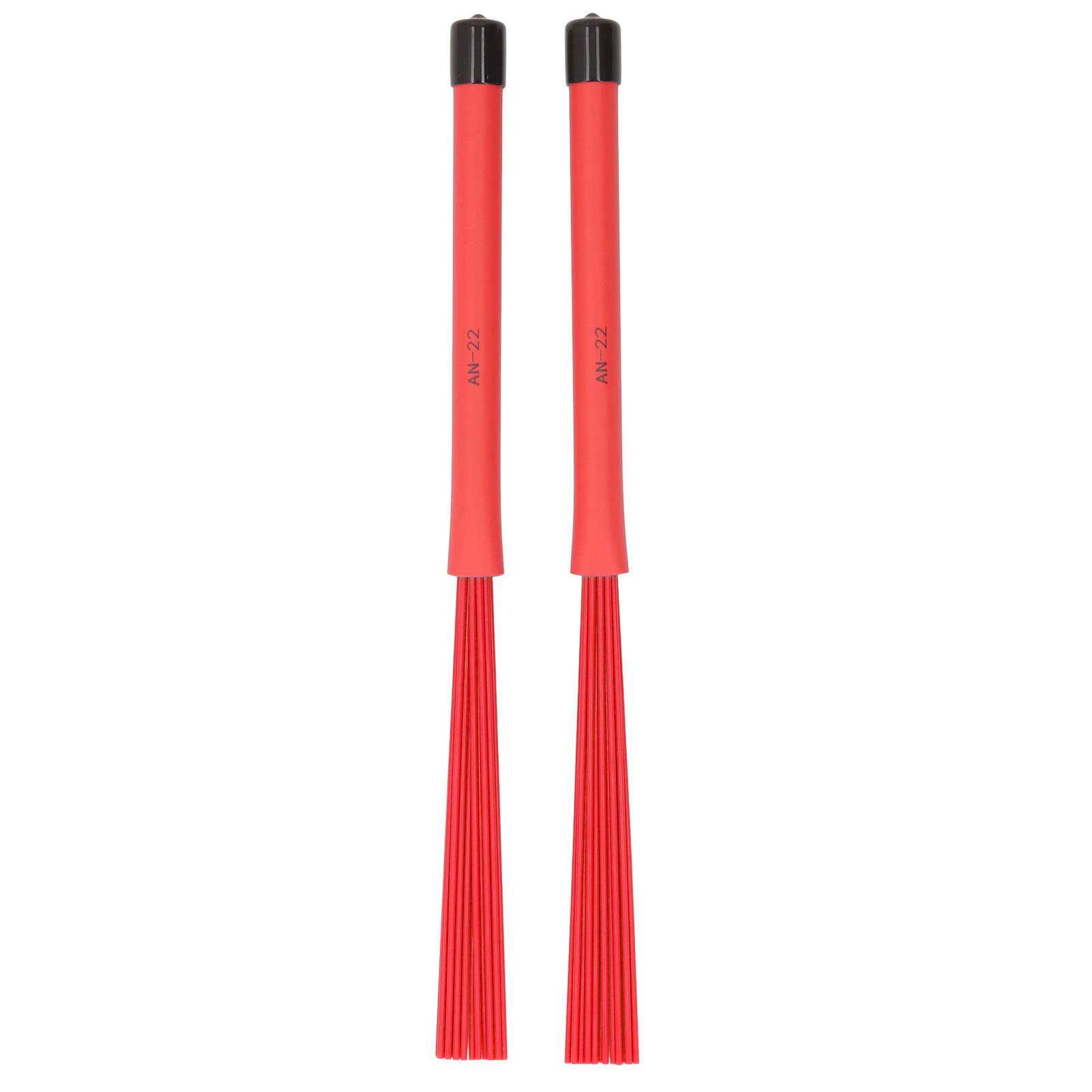 2 шт. выдвижных барабанных щеток с пластиковой щетиной и резиновой ручкой, сменные барабанные щетки, аксессуары для барабана, красные